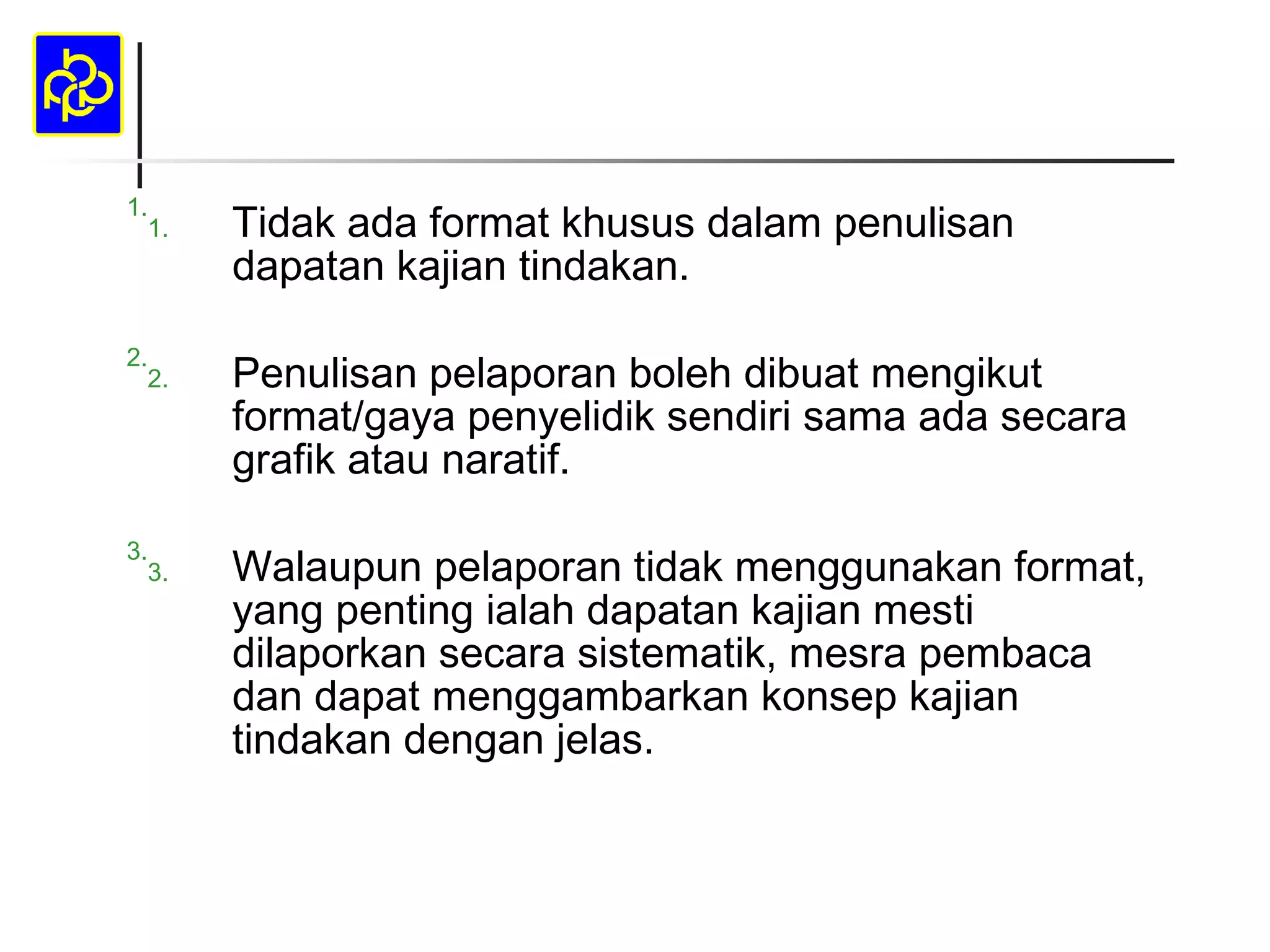 Panduan menulis laporan kajian | PPT