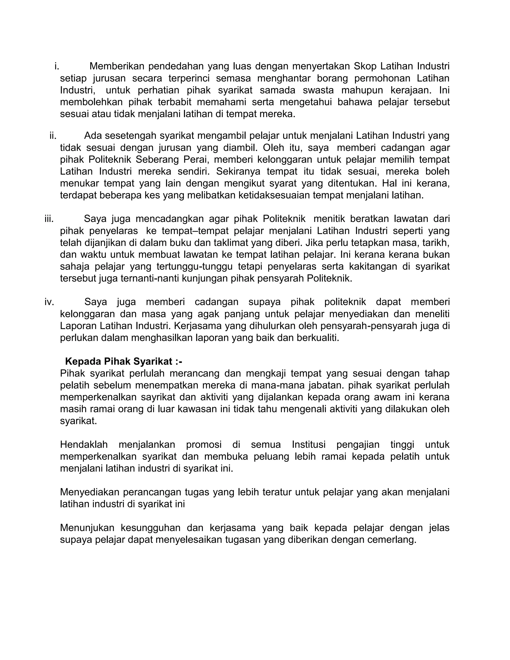 Panduan menulis report akhir | DOCX