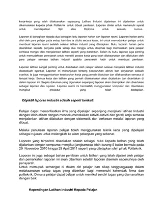 Panduan menulis report akhir | DOCX