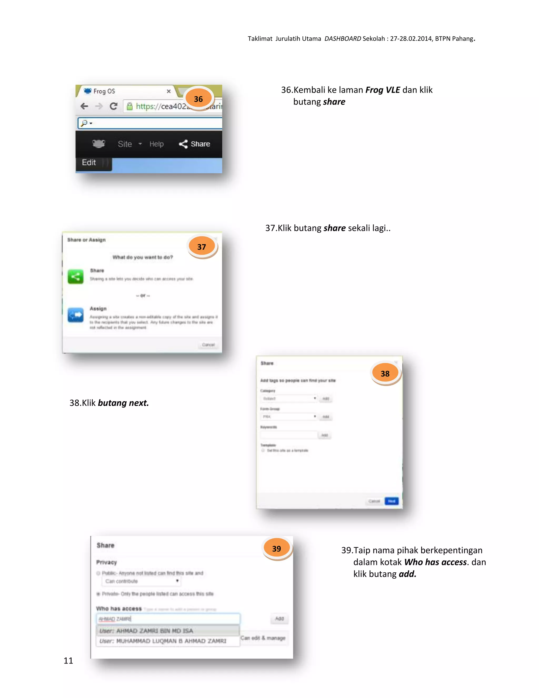 Panduan menyediakan dashboard sekolah | DOCX