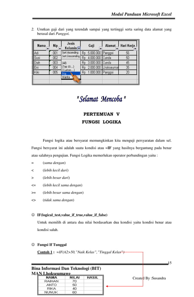 Panduan microsoft office excel 2007 | PDF