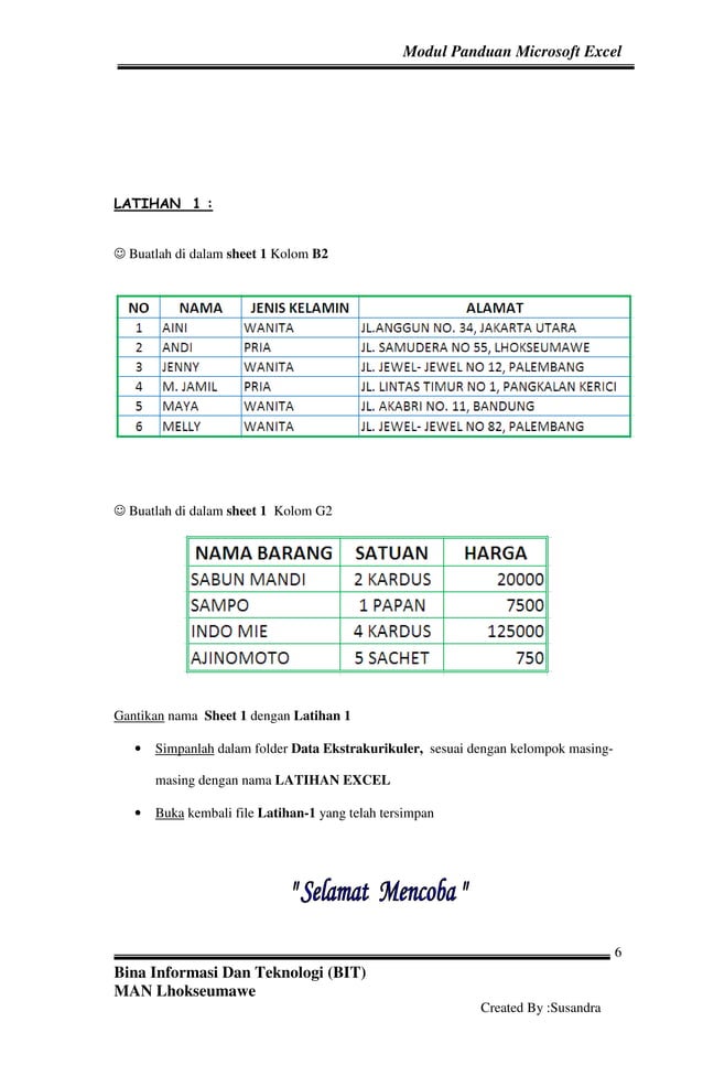 Panduan microsoft office excel 2007 | PDF