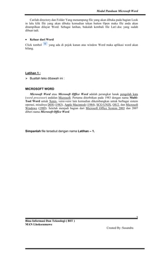 Panduan microsoft word_20071 | PDF