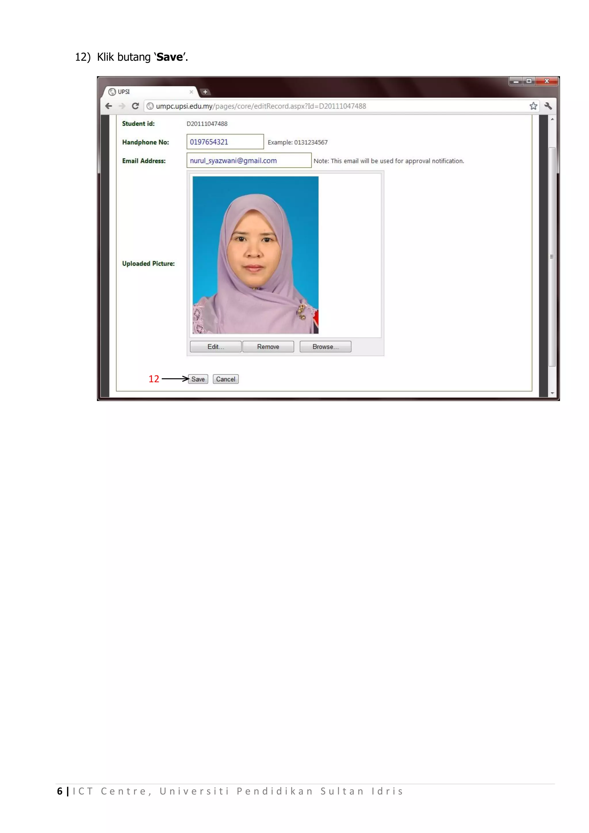 Panduan Muat Naik Gambar Kad Matrik | PDF