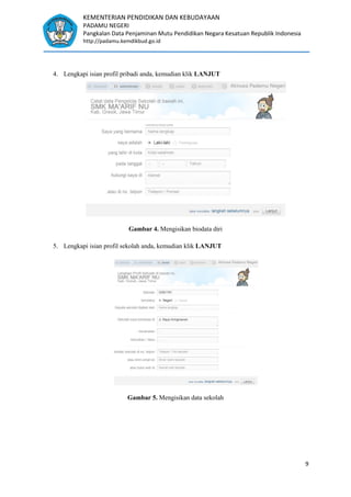 Panduan Penggunaan Aplikasi PADAMU NEGERI | PDF