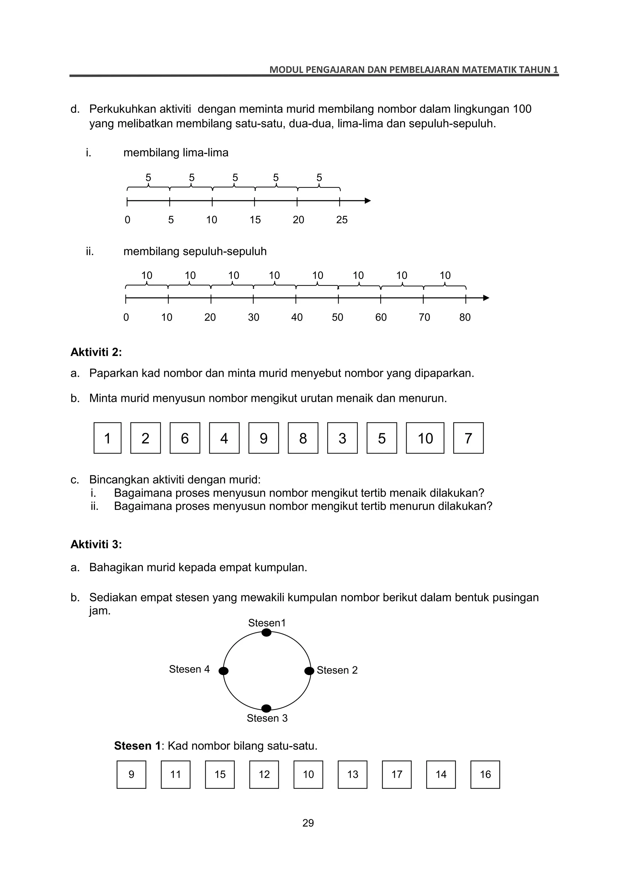 Panduan pd p matematik kssr (semakan 2017) tahun 1 | PDF