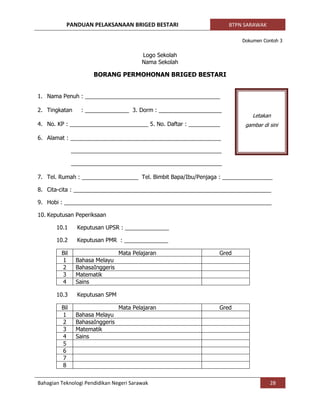 Panduan pelaksanaan briged bestari negeri sarawak | PDF