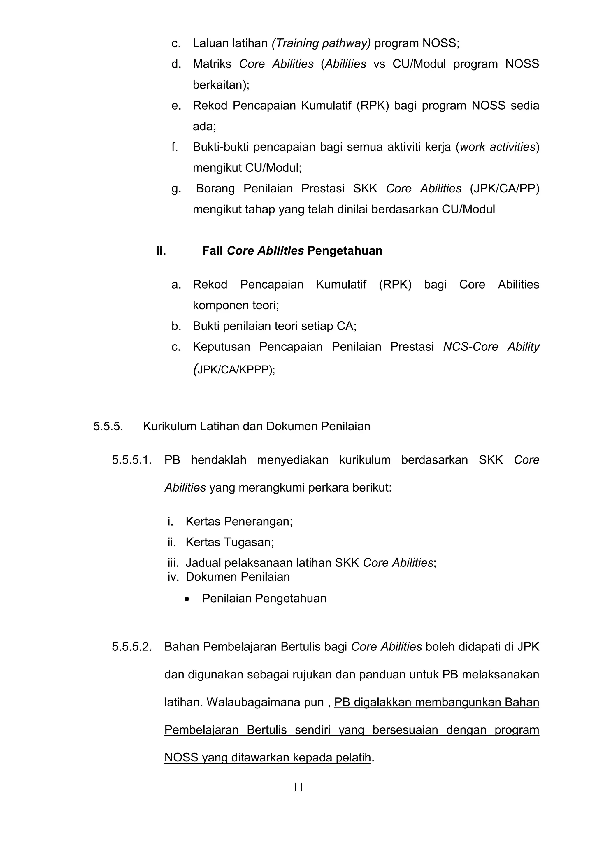 Panduan pelaksanaan kebolehan teras z 009 2015-berkuatkuasa 1 julai ...