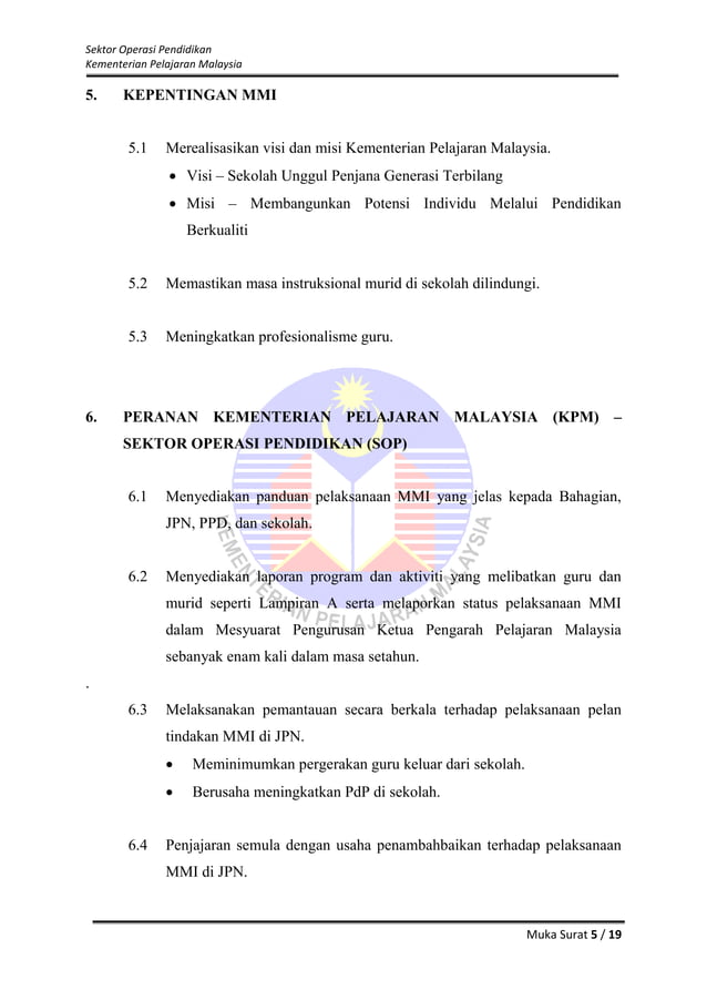 Panduan pelaksanaan melindungi masa instruksional | PDF