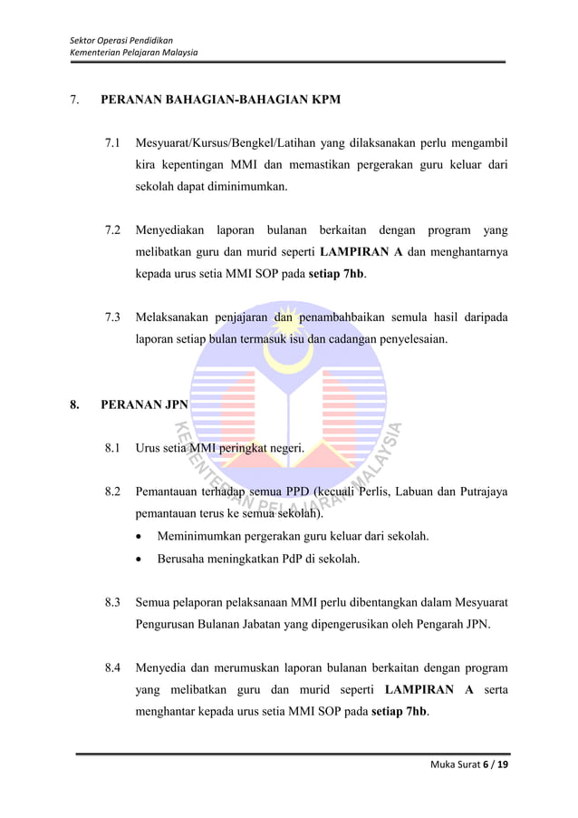 Panduan pelaksanaan melindungi masa instruksional | PDF