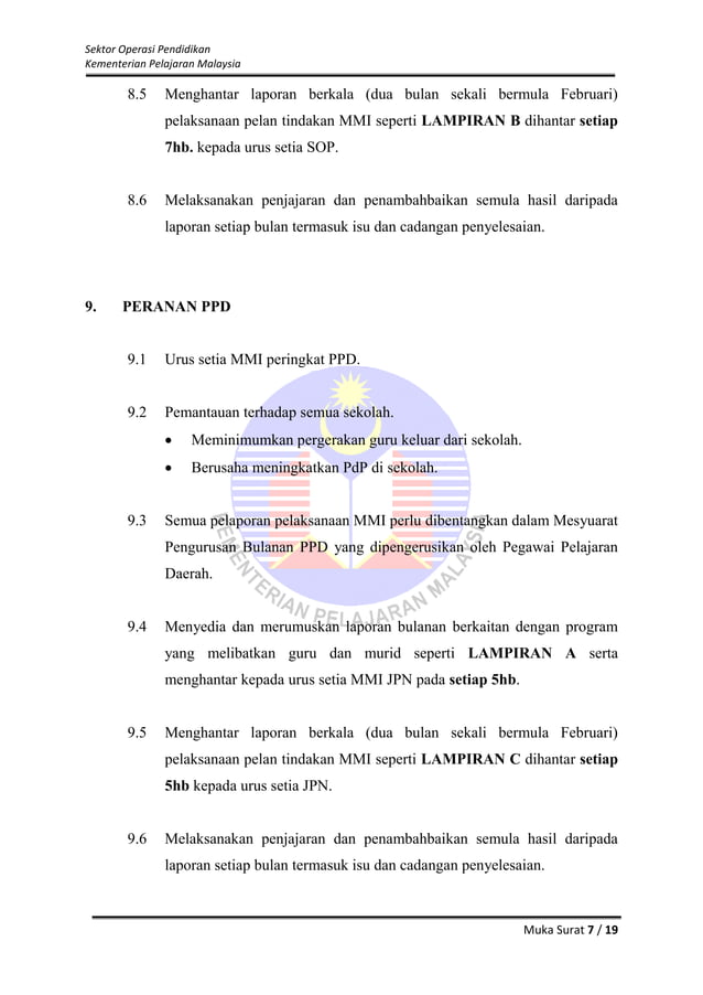 Panduan pelaksanaan melindungi masa instruksional | PDF