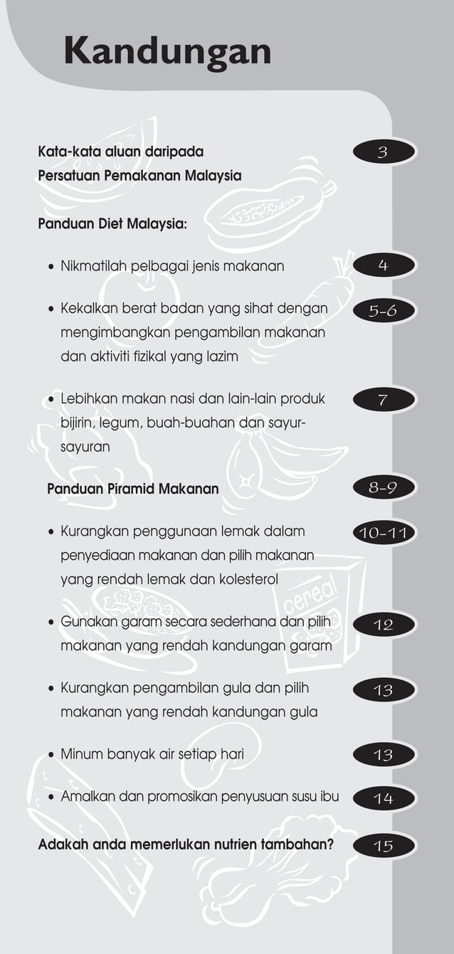Panduan Pemakanan Malaysia | PDF