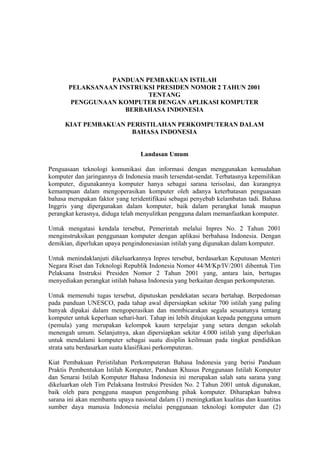 Panduan pembakuan istilah | PDF
