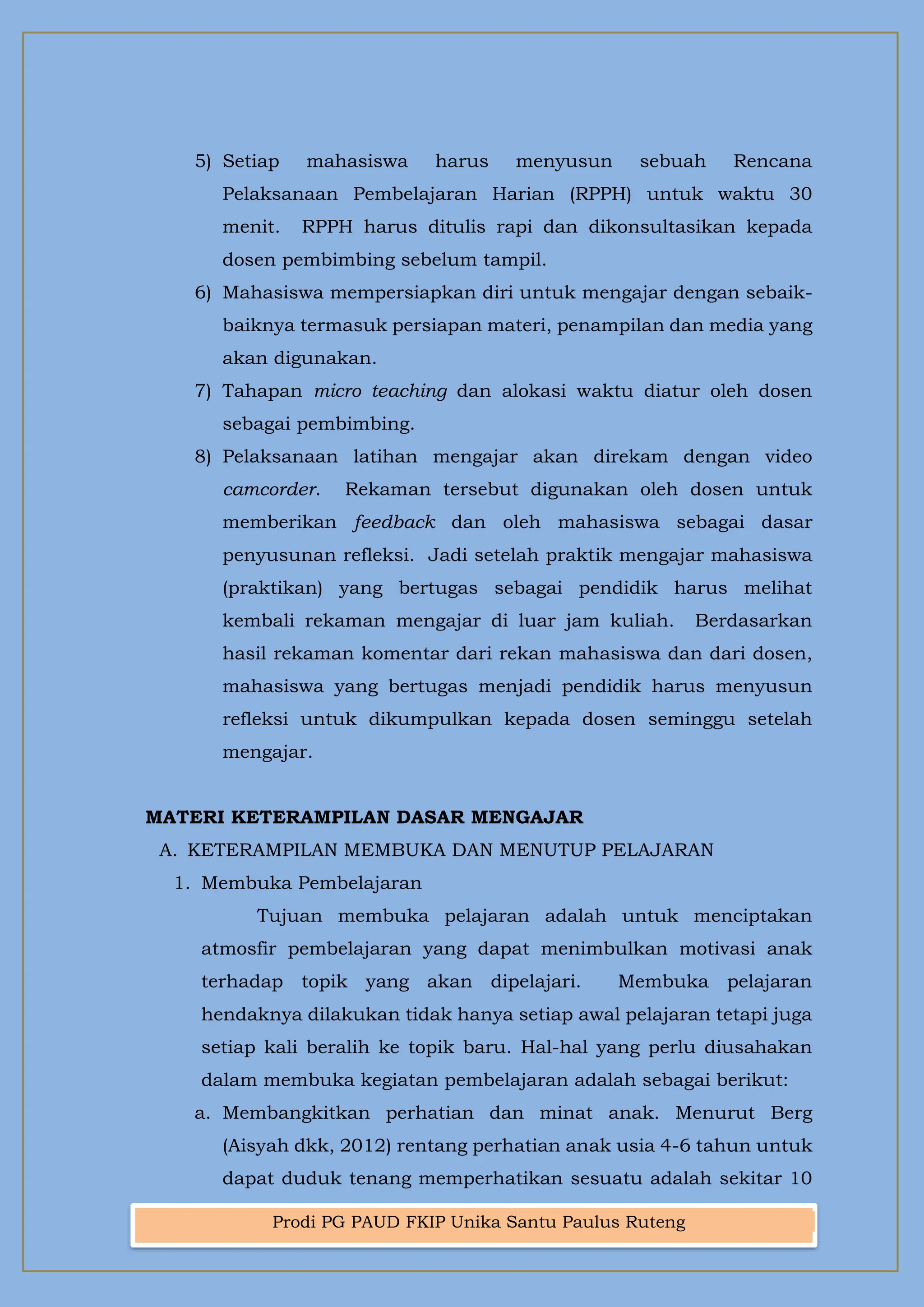 PEMBELAJARAN MIKRO PANDUAN UNTUK BAHAN KULIAH DARI DOSEN | PDF
