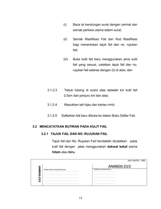 Panduan pembukaan dan penutupan fail latest | DOC