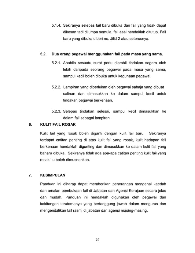 Panduan pembukaan dan penutupan fail latest | DOC