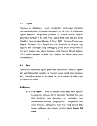 Panduan pembukaan dan penutupan fail latest | DOC