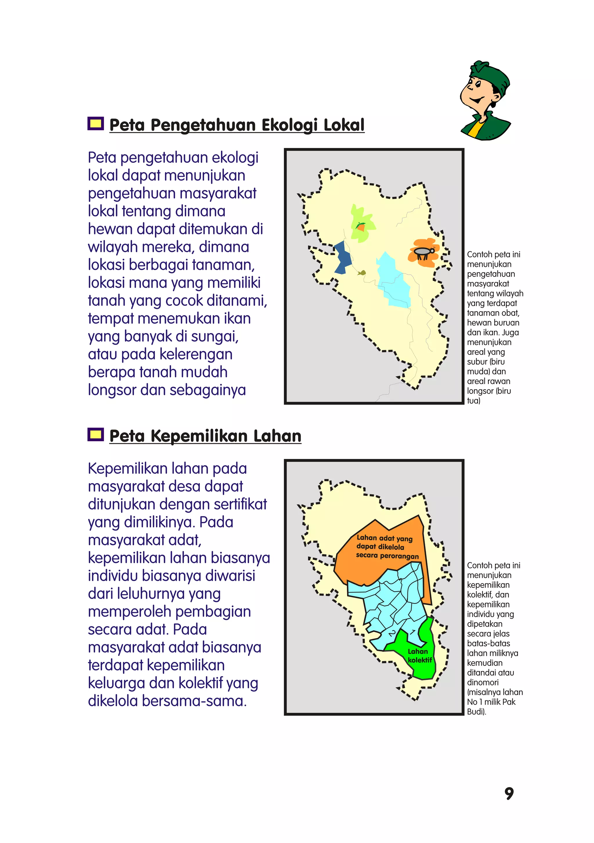Panduan pemetaan partisipatif - Jenis-jenis peta dan fungsi | PDF