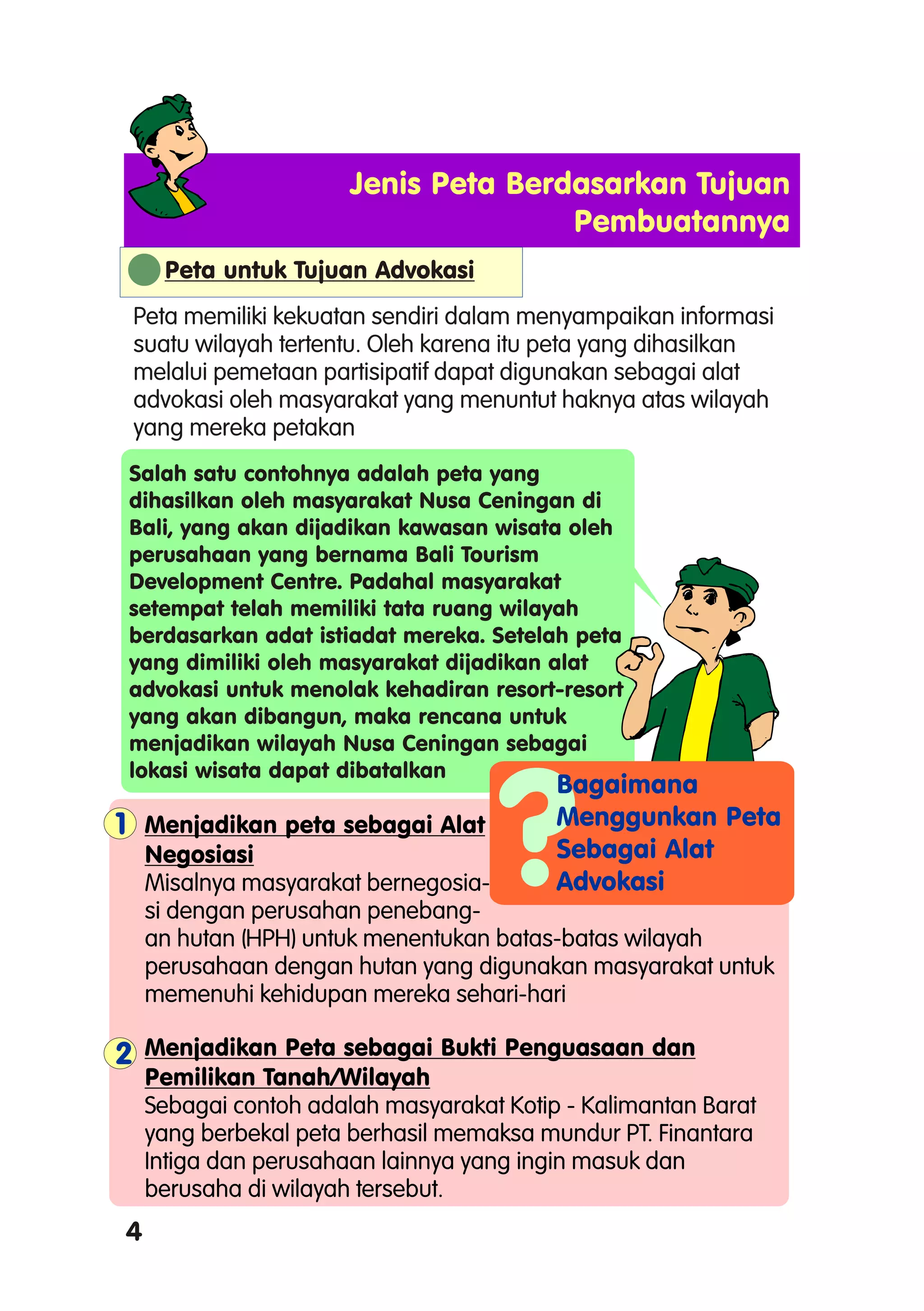 Panduan pemetaan partisipatif - Jenis-jenis peta dan fungsi | PDF