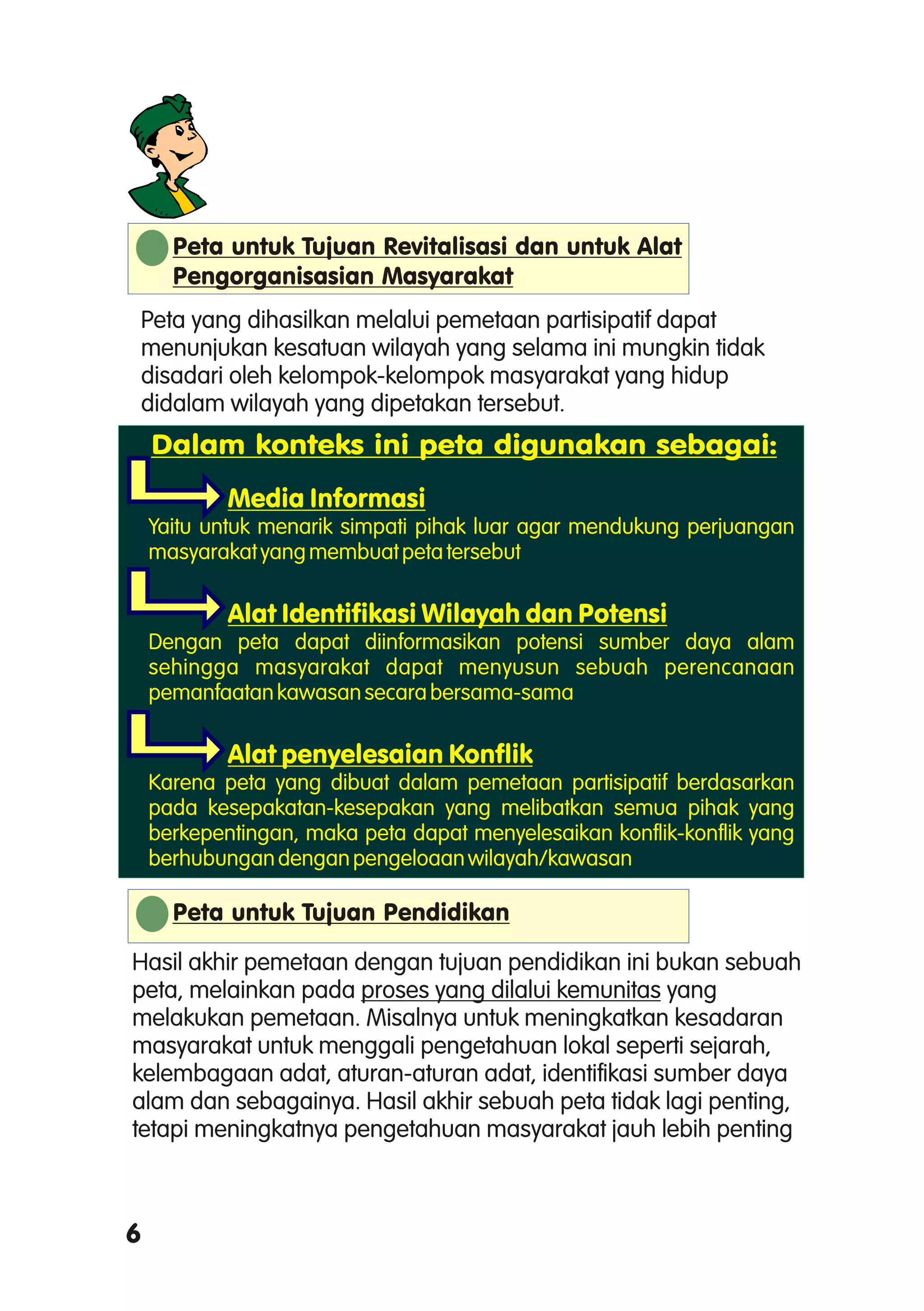 Panduan pemetaan partisipatif - Jenis-jenis peta dan fungsi | PDF