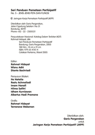 Panduan pemetaan partisipatif - Jenis-jenis peta dan fungsi | PDF