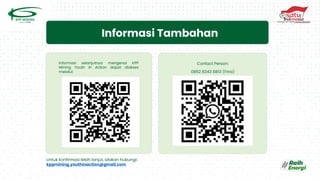 Panduan Pendaftaran Peserta KPP Mining Youth in Action dan Contoh Proposal KPP Mining Youth In ...