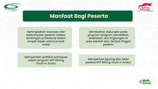 Panduan Pendaftaran Peserta KPP Mining Youth in Action dan Contoh Proposal KPP Mining Youth In ...