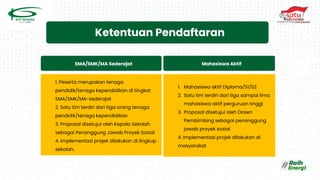 Panduan Pendaftaran Peserta KPP Mining Youth in Action dan Contoh Proposal KPP Mining Youth In ...