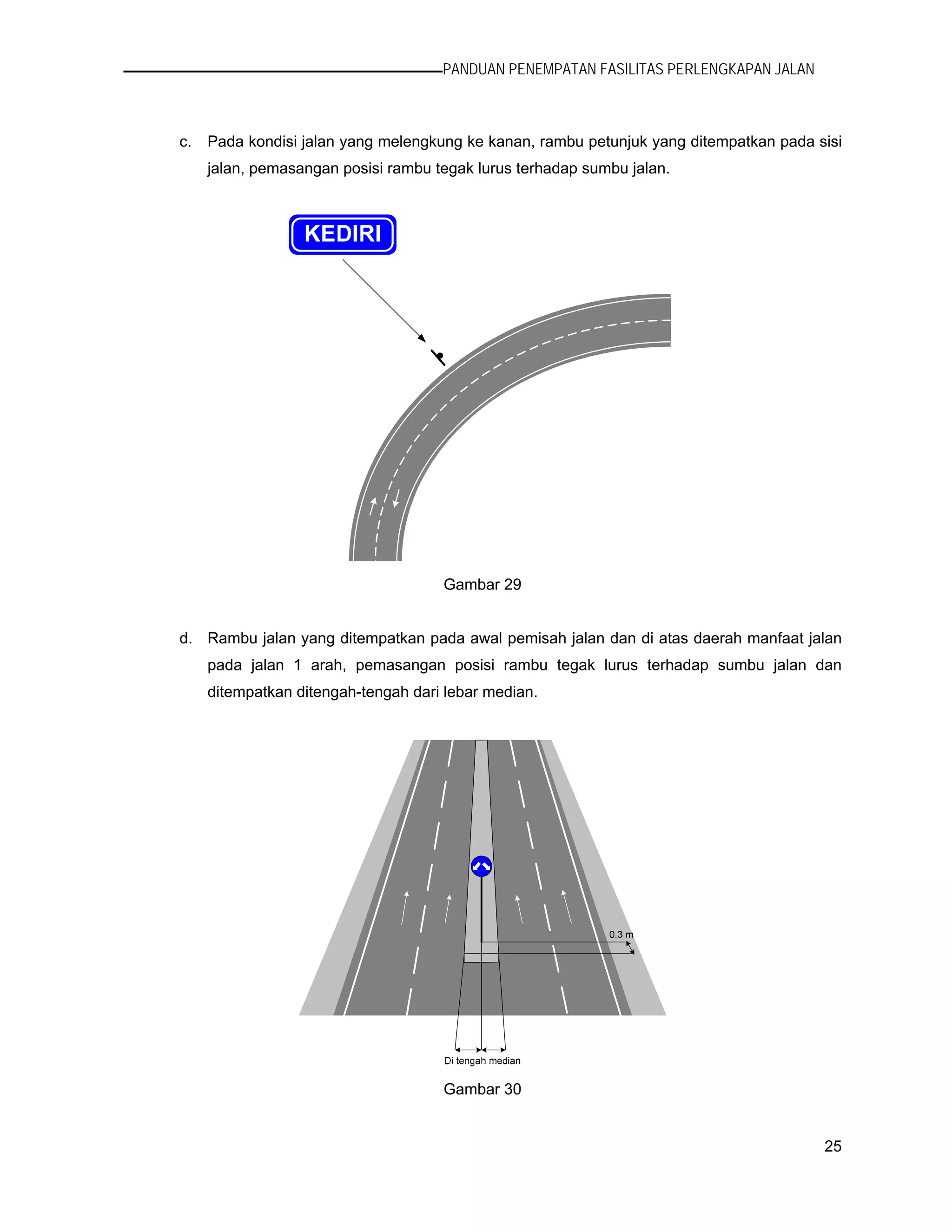 Panduan penempatan fasilitas perlengkapan jalan | PDF
