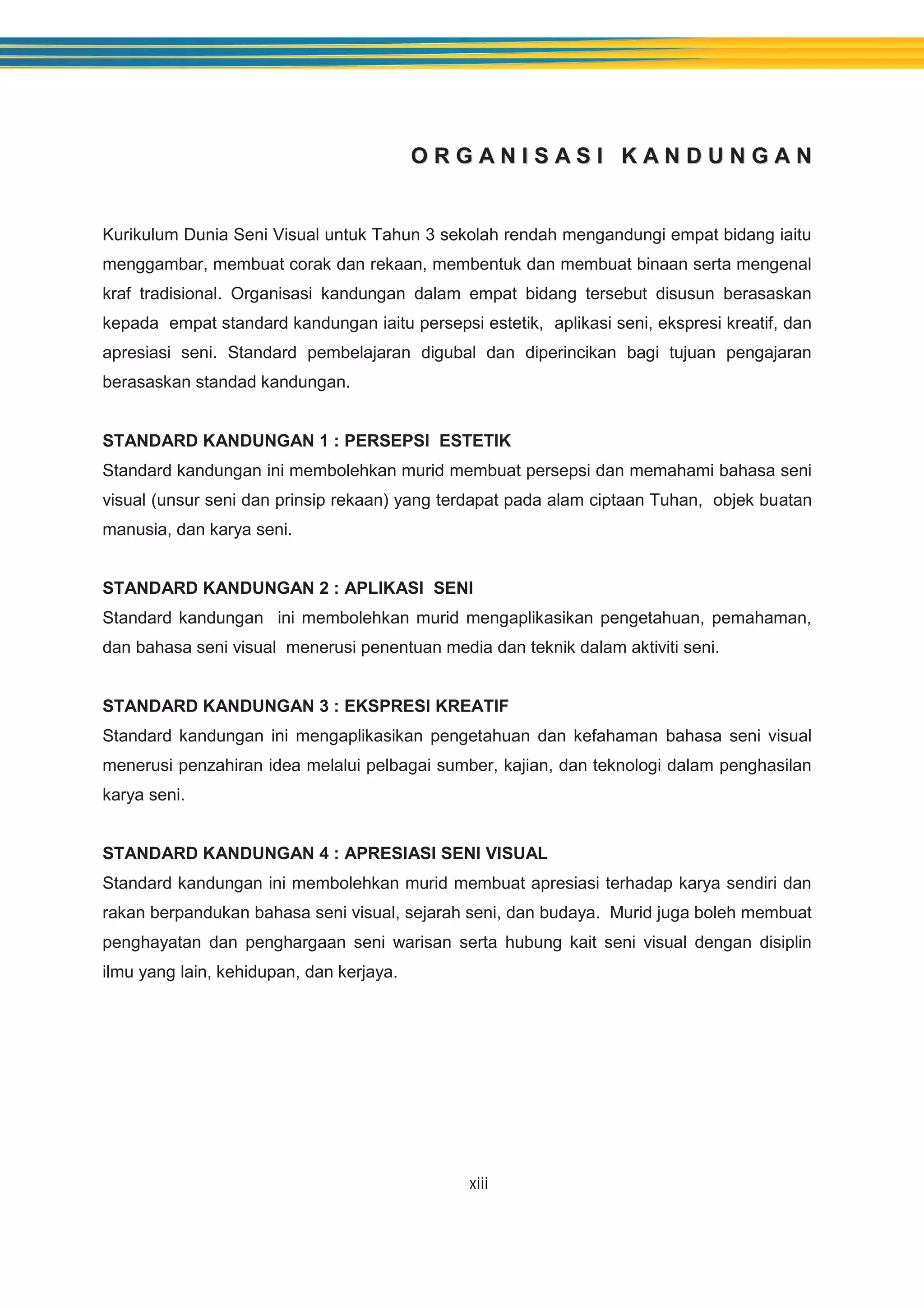 Panduan pengajaran dunia seni visual tahun 3 | PDF