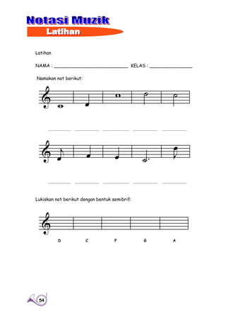 Panduan pengajaran muzik tahun 6 | PDF