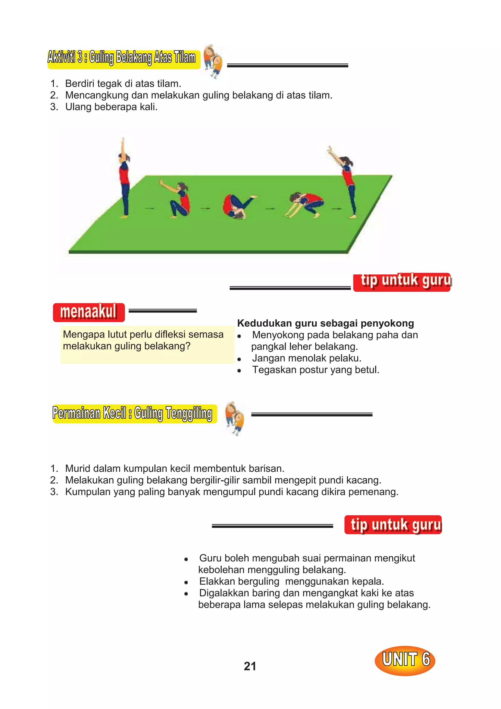 Panduan pengajaran pendidikan jasmani tahun 3 | PDF