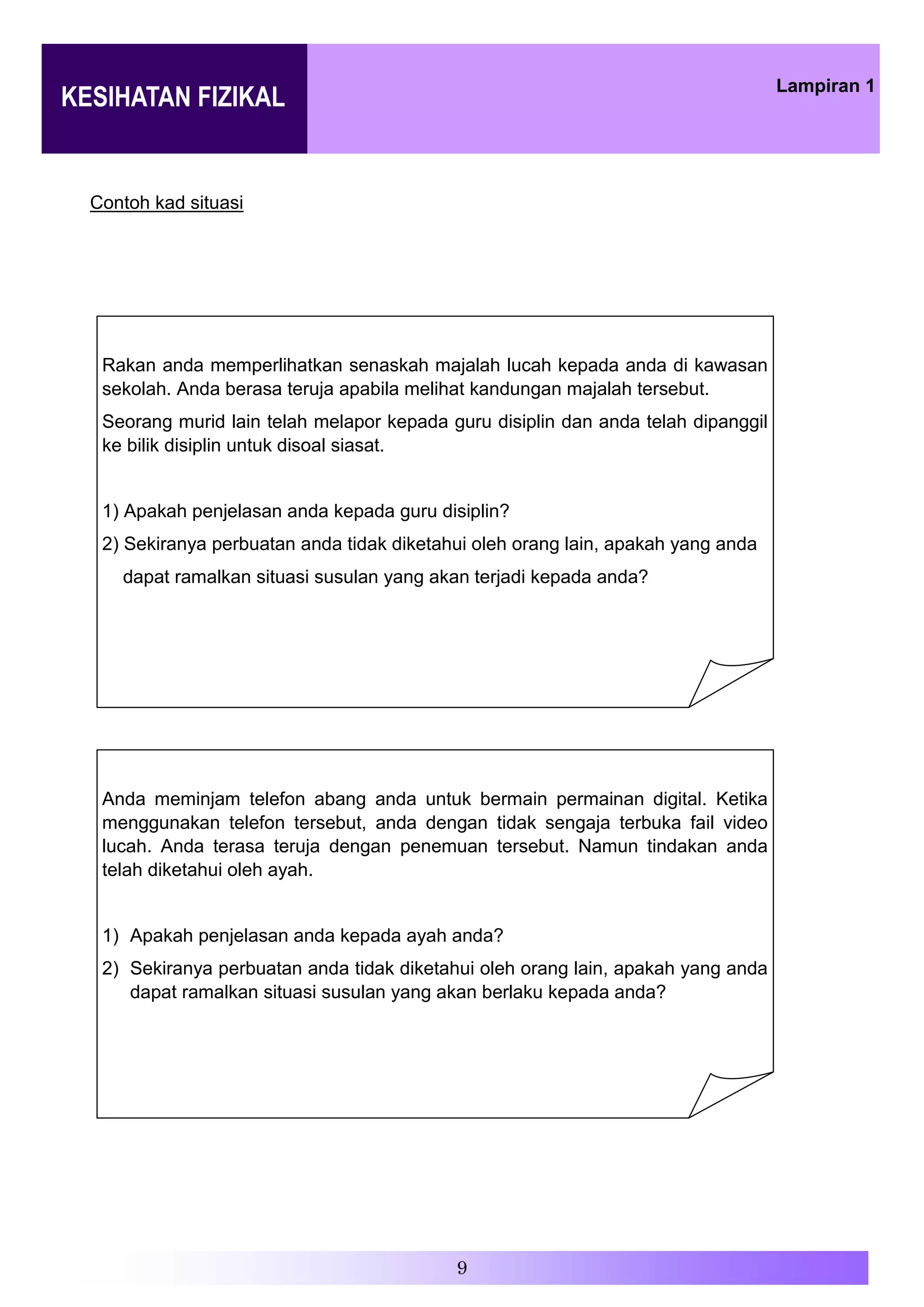 Panduan pengajaran pendidikan kesihatan kssr tahun 6 | PDF