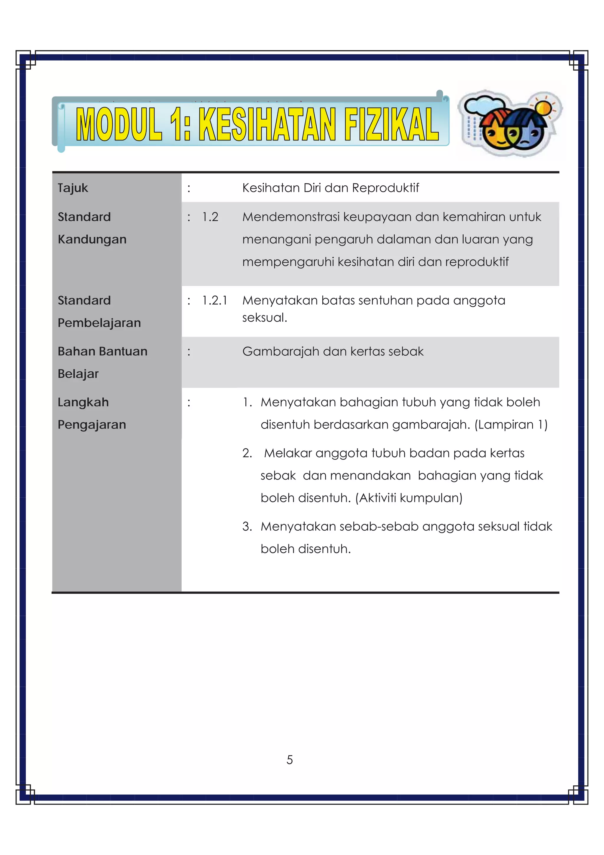 Panduan pengajaran pendidikan kesihatan tahun 3 (2) | PDF