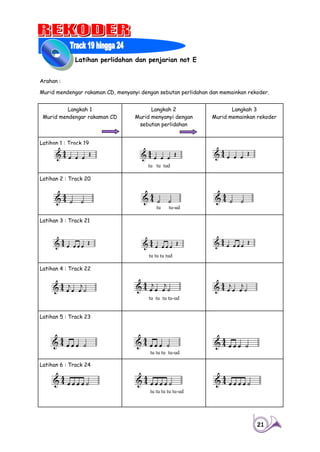Panduan pengajaran PENDIDIKAN MUZIK tahun 5 | PDF
