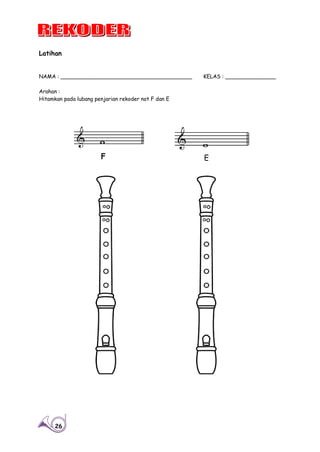 Panduan pengajaran PENDIDIKAN MUZIK tahun 5 | PDF