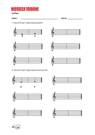 Panduan pengajaran PENDIDIKAN MUZIK tahun 5 | PDF