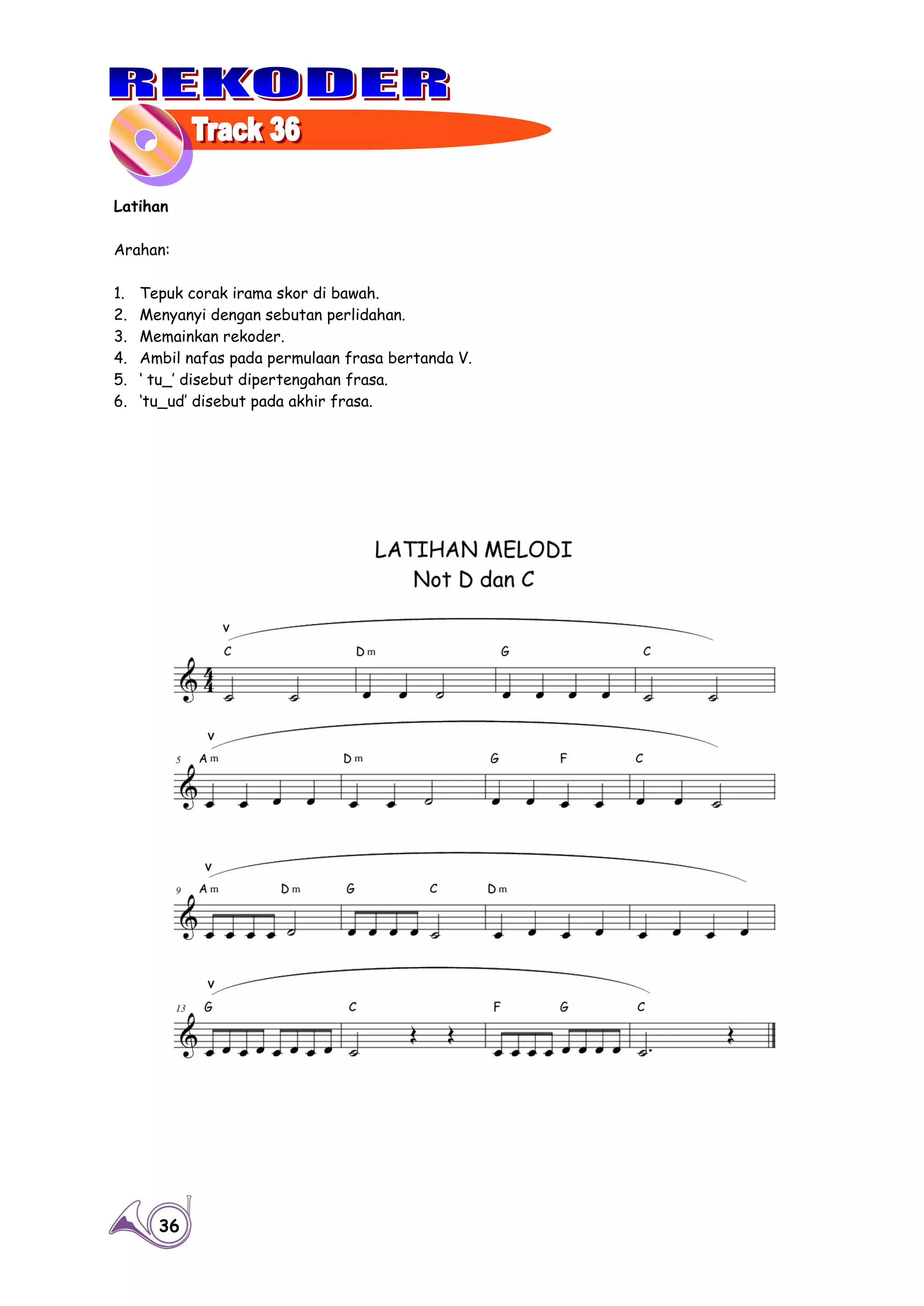 Panduan pengajaran PENDIDIKAN MUZIK tahun 6 | PDF