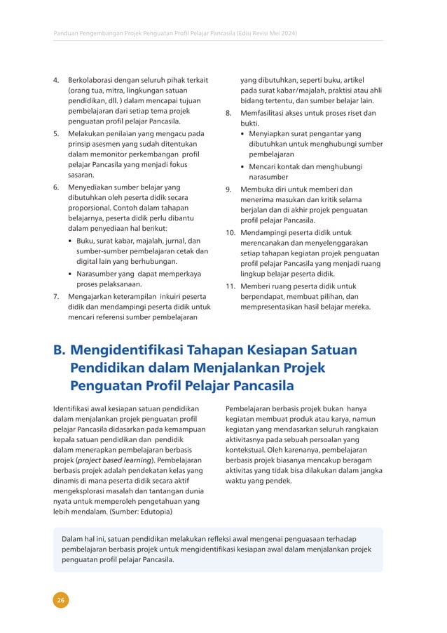 Panduan Pengembangan Projek Penguatan Profil Pelajar Pancasila Edisi