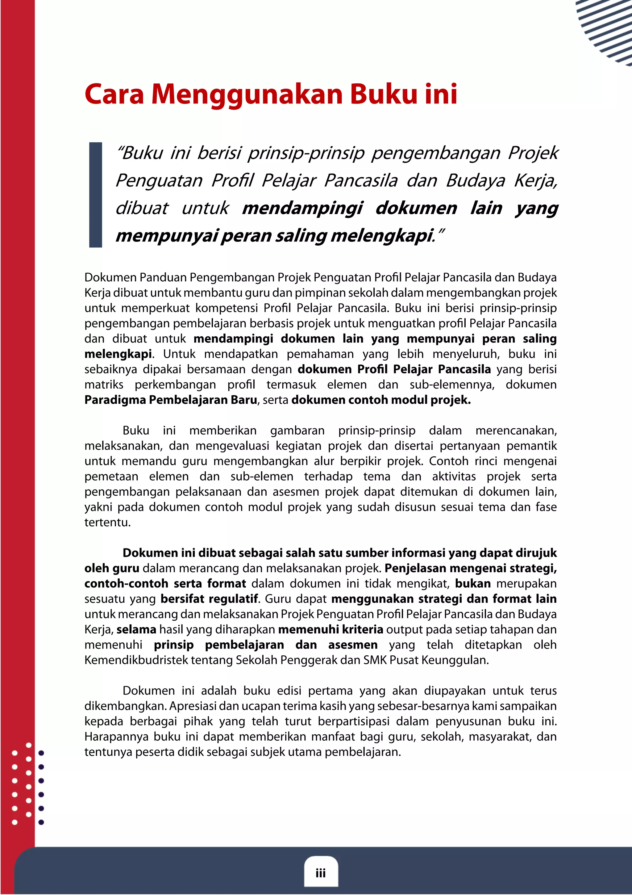 Panduan Pengembangan Projek Penguatan Profil Pelajar Pancasila & Budaya Kerja (SMK) | PDF
