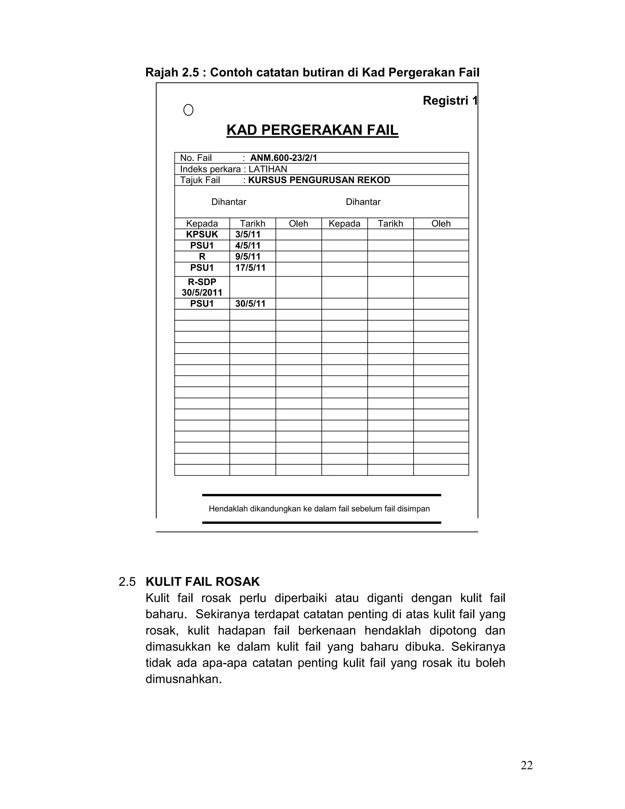 Panduan pengendalian fail | PDF
