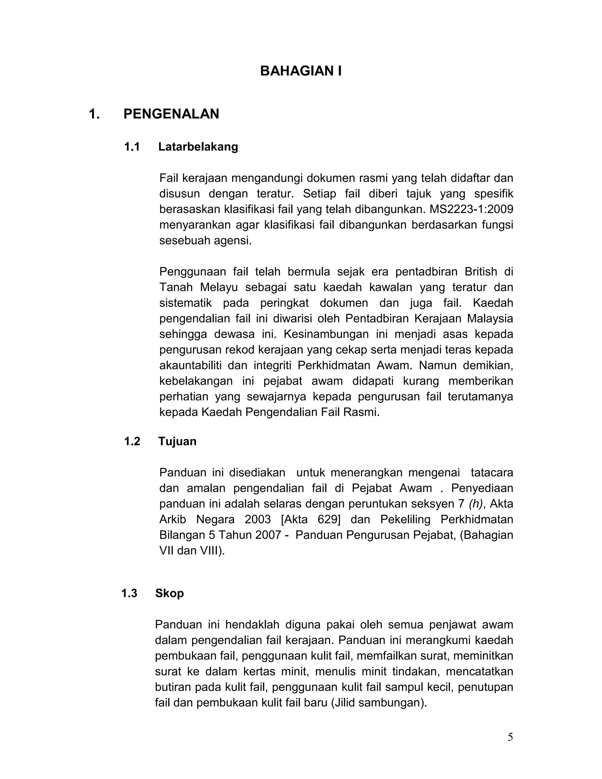 Panduan pengendalian fail | PDF