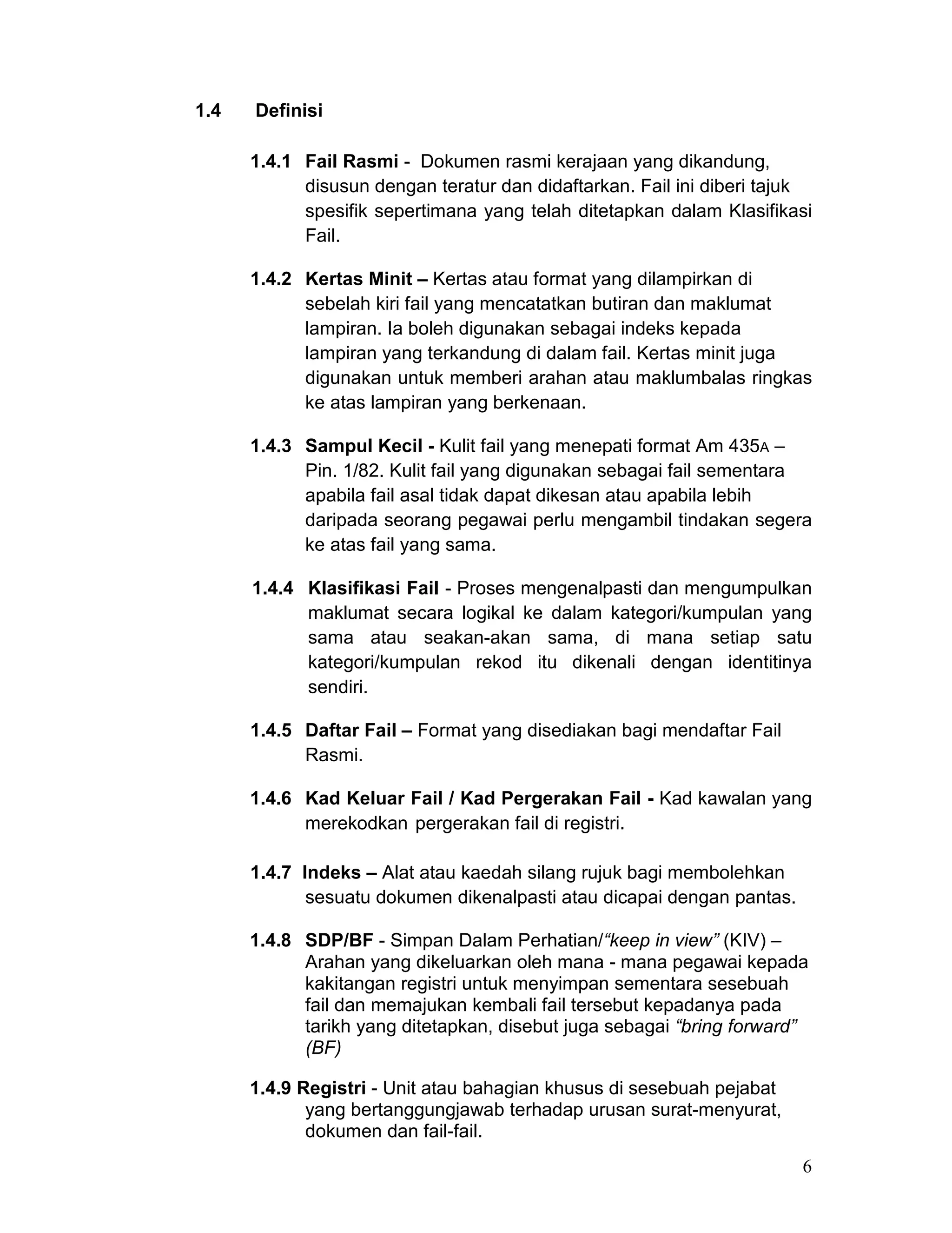 Panduan pengendalian fail | PDF