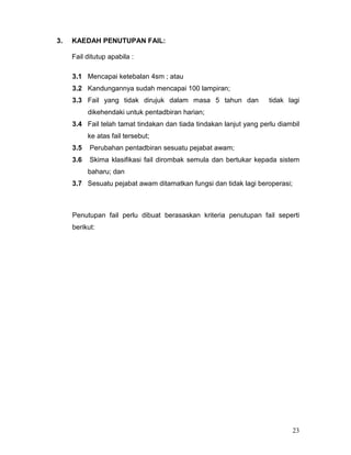 Panduan pengendalian fail | PDF