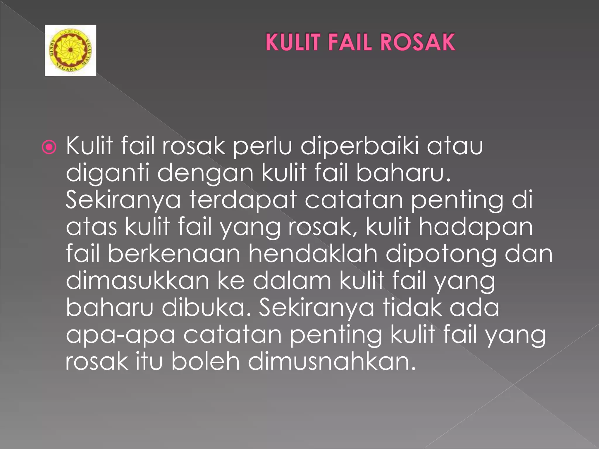 Panduan pengendalian fail | PPTX