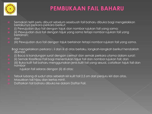 Panduan pengendalian fail | PPT