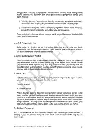 Panduan pengetikan skripsi psts umsu | PDF