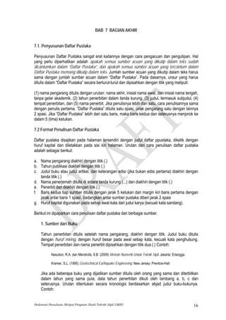 Panduan pengetikan skripsi psts umsu | PDF