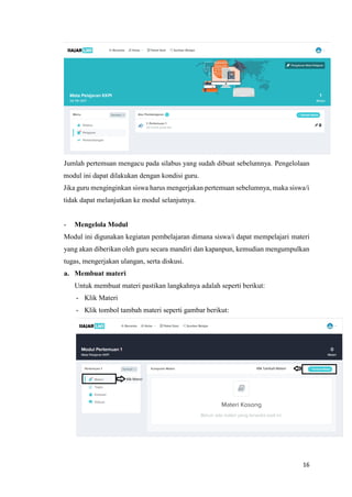 Panduan Penggunaan Siajar LMS | PDF