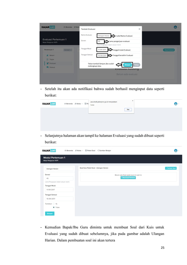 Panduan Penggunaan Siajar LMS | PDF